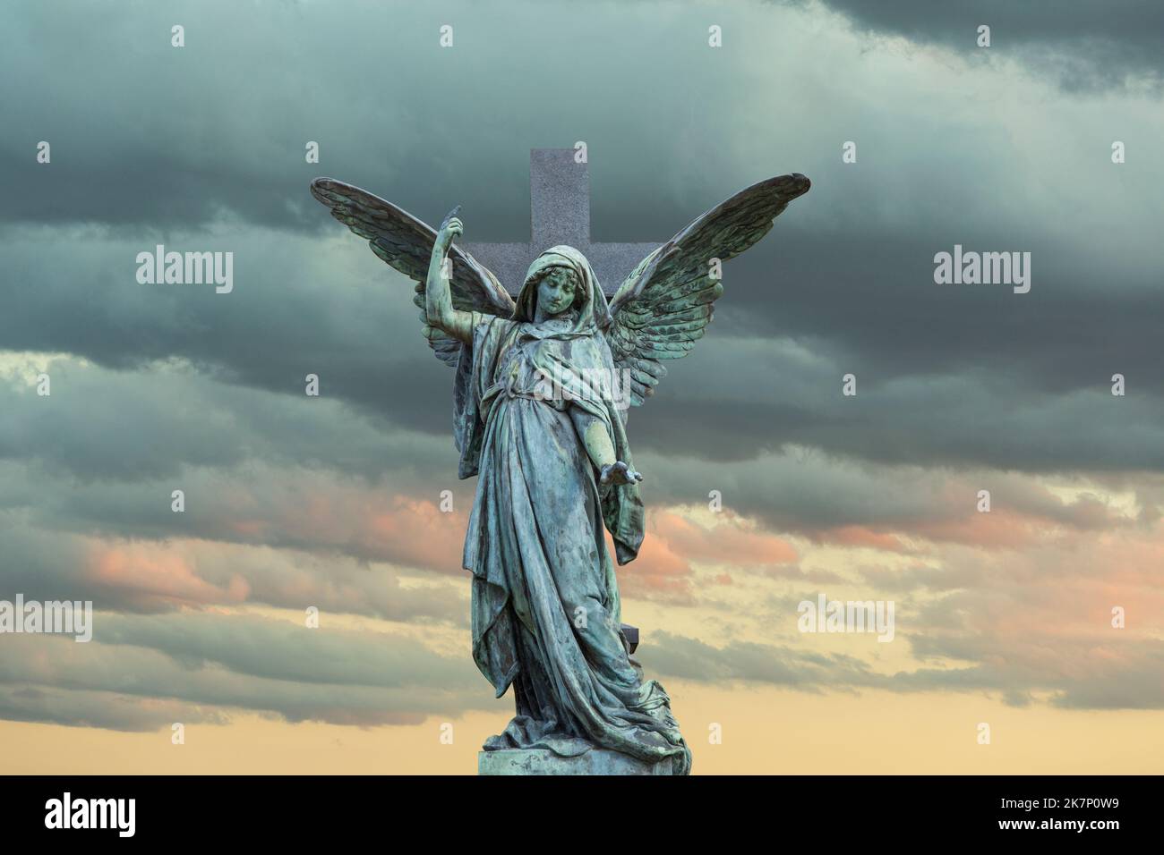 Angel with wings Stock Photo - Alamy