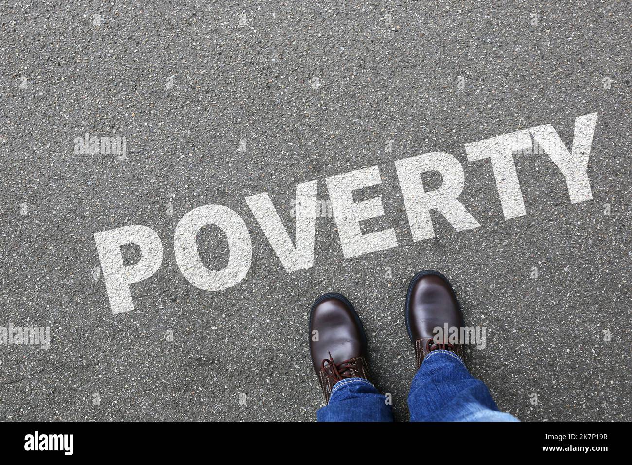 Armut poverty symbolic photo poor money finance and economic crisis ...