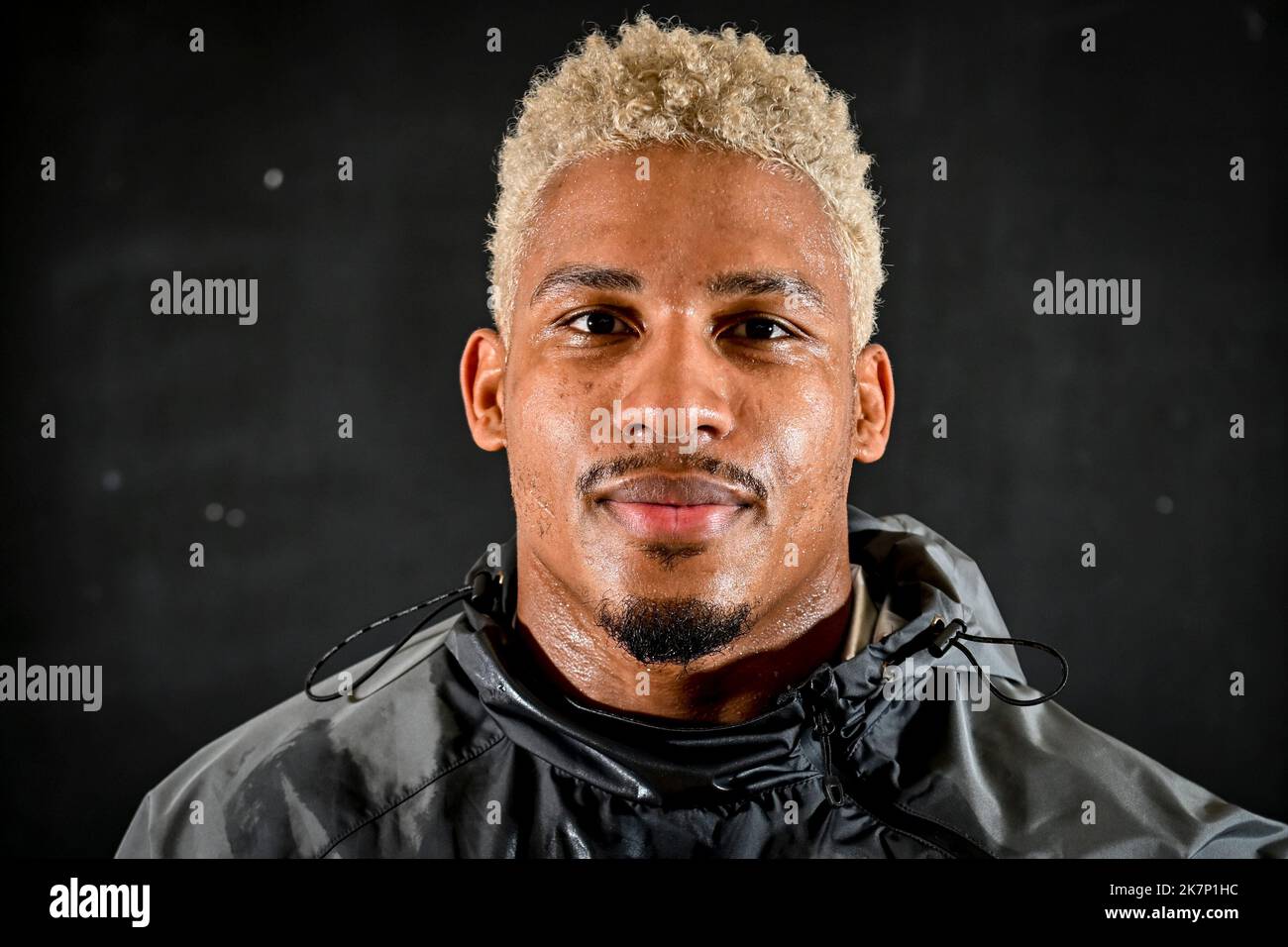 Belgian boxer Ryad Merhy pictured during a boxing training session, in ...
