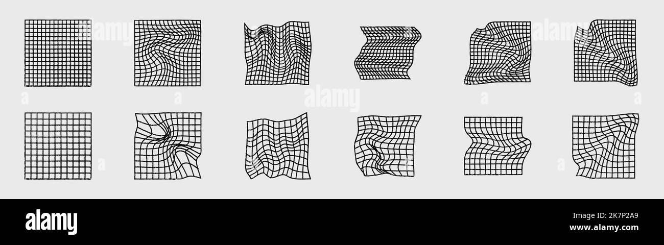 Brutalism shapes. Trendy geometric design elements. Simple shapes forms ...