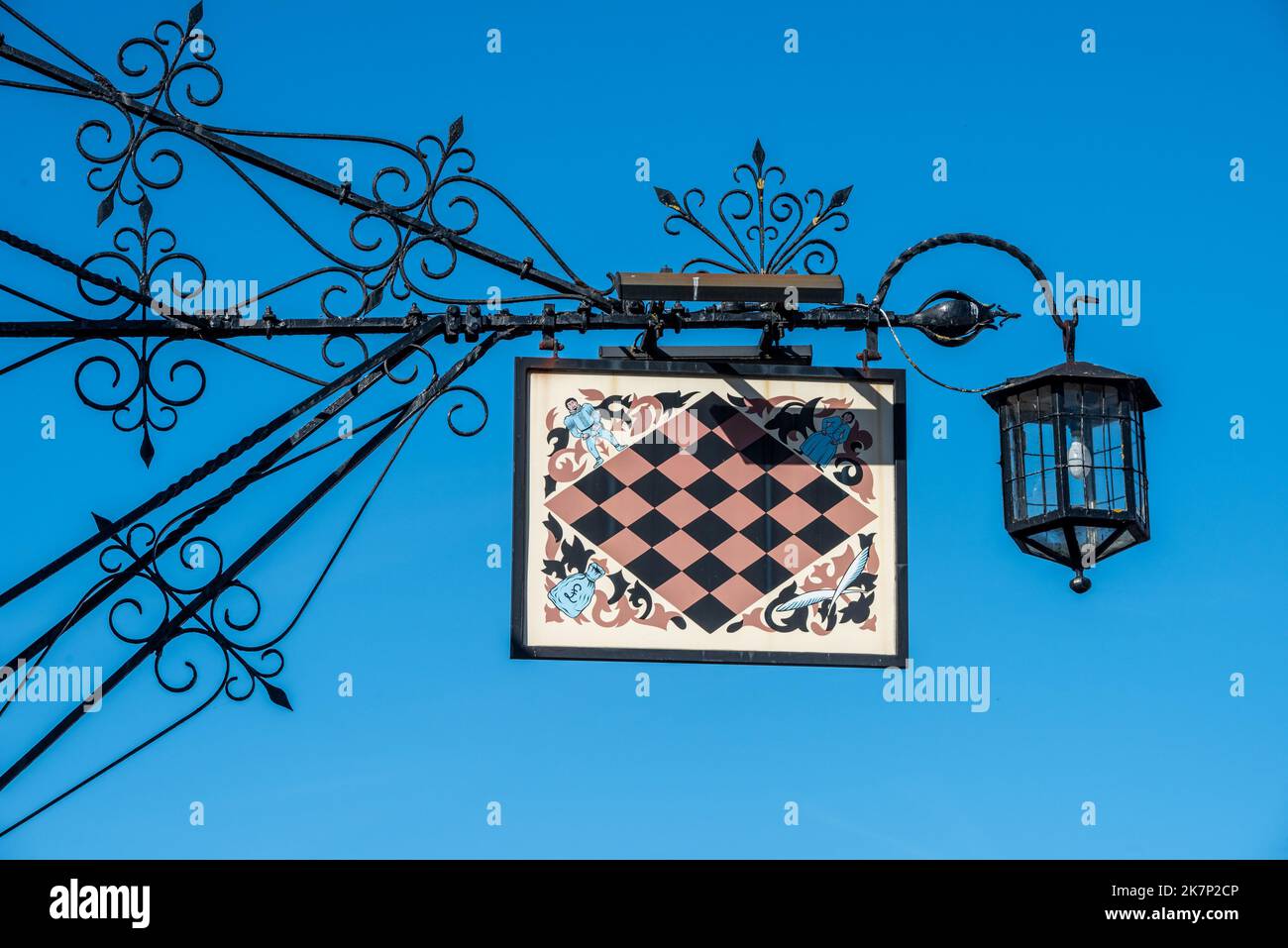 Steyning, October 11th 2022: Signage for The Chequer Inn Stock Photo ...