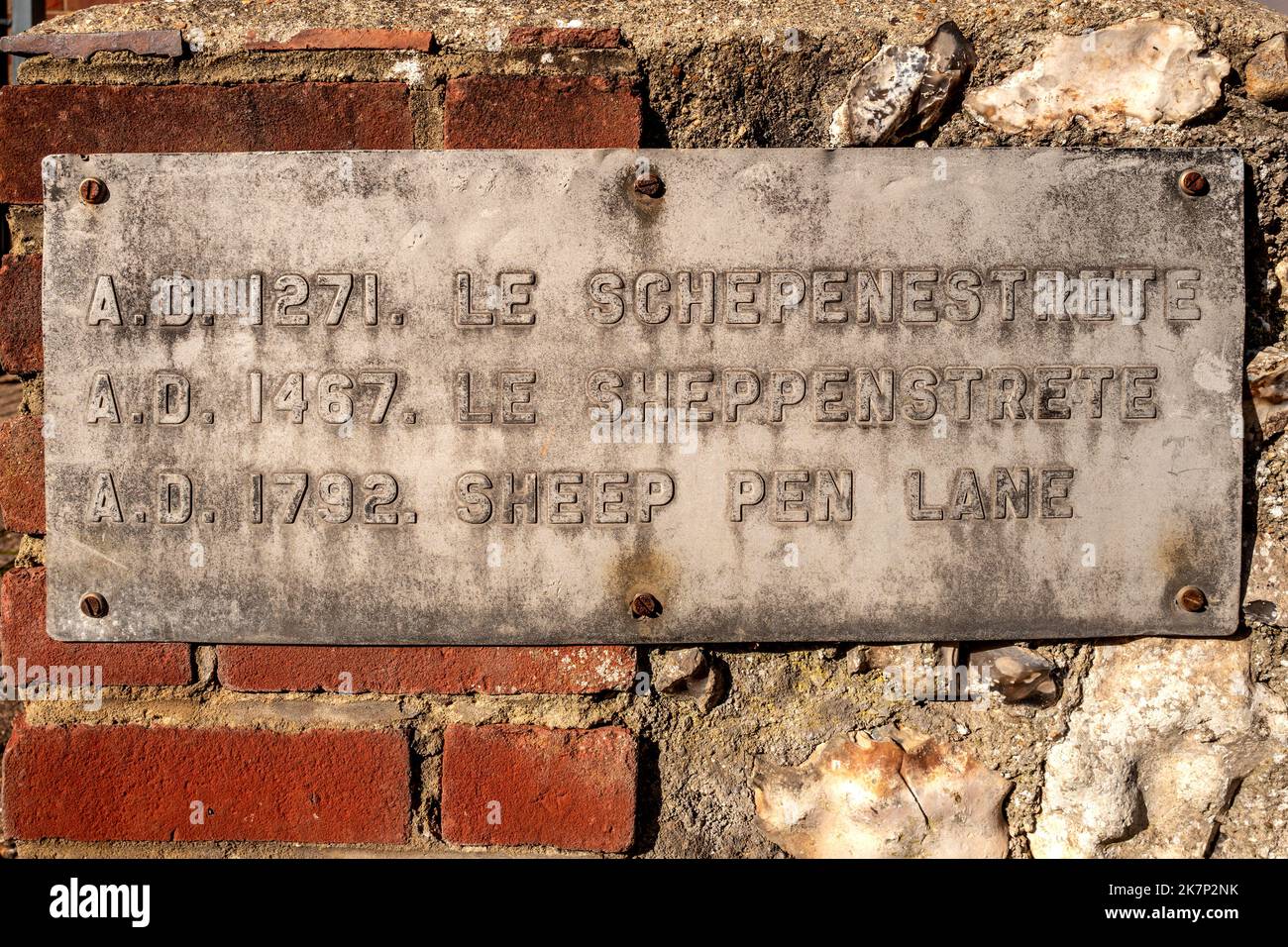 Steyning, October 11th 2022: The evolution of the name of Sheep Pen ...
