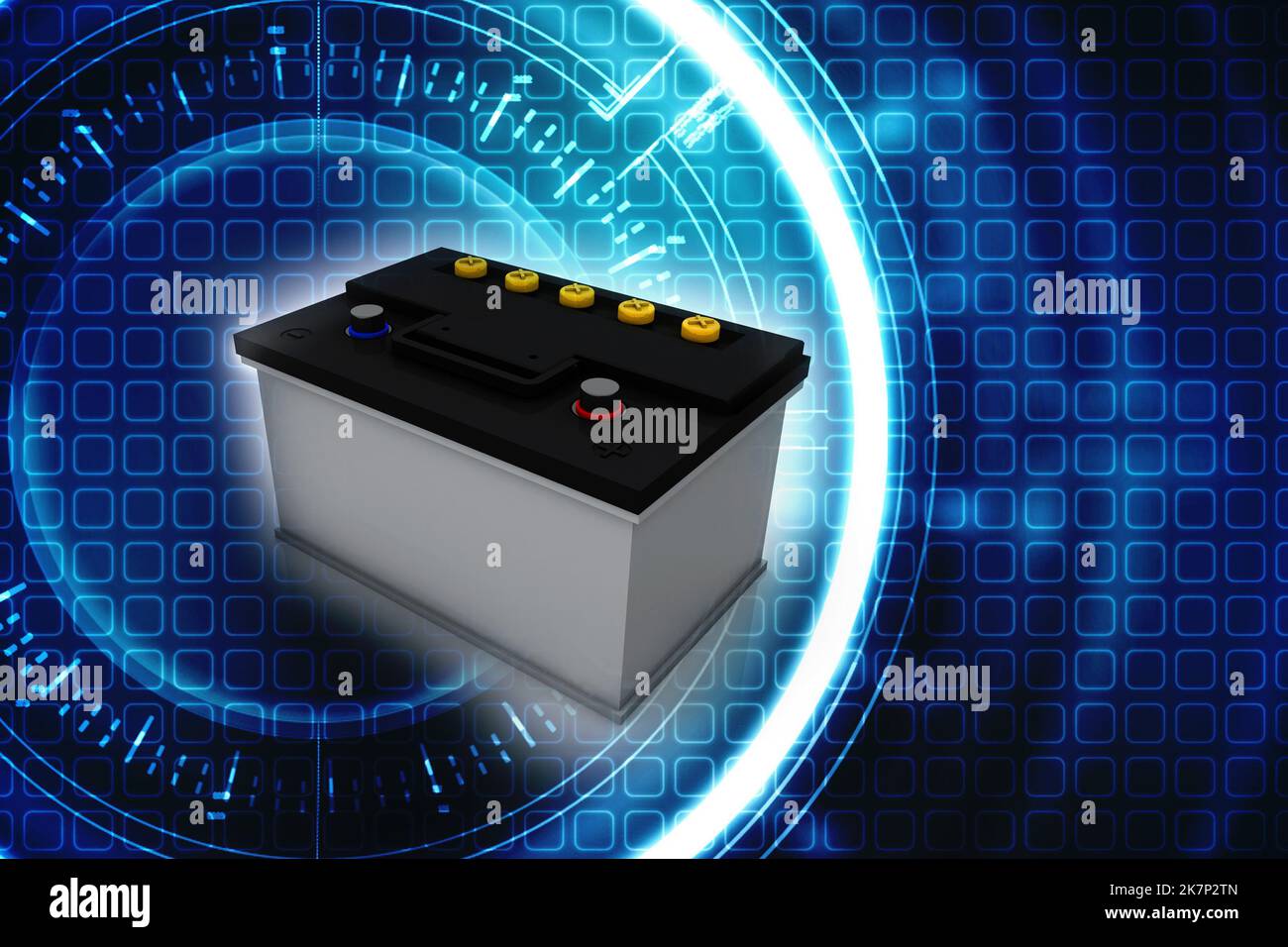 3d rendering Electrical energy and power supply source concept ...