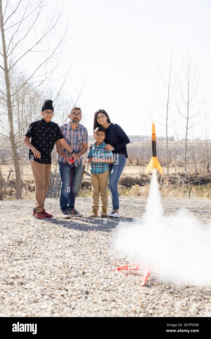 Rocket launching toy hi-res stock photography and images - Alamy