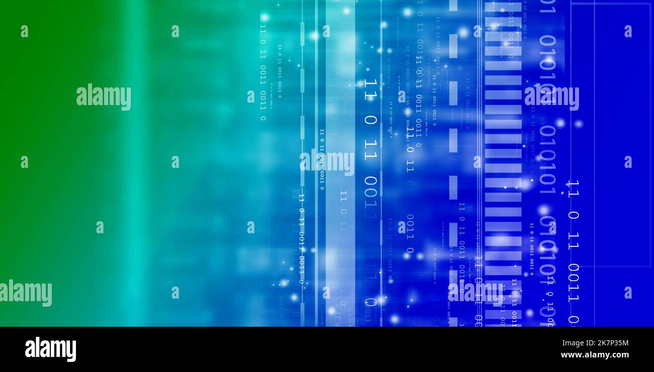 2d illustration Abstract futuristic electronic circuit technology ...