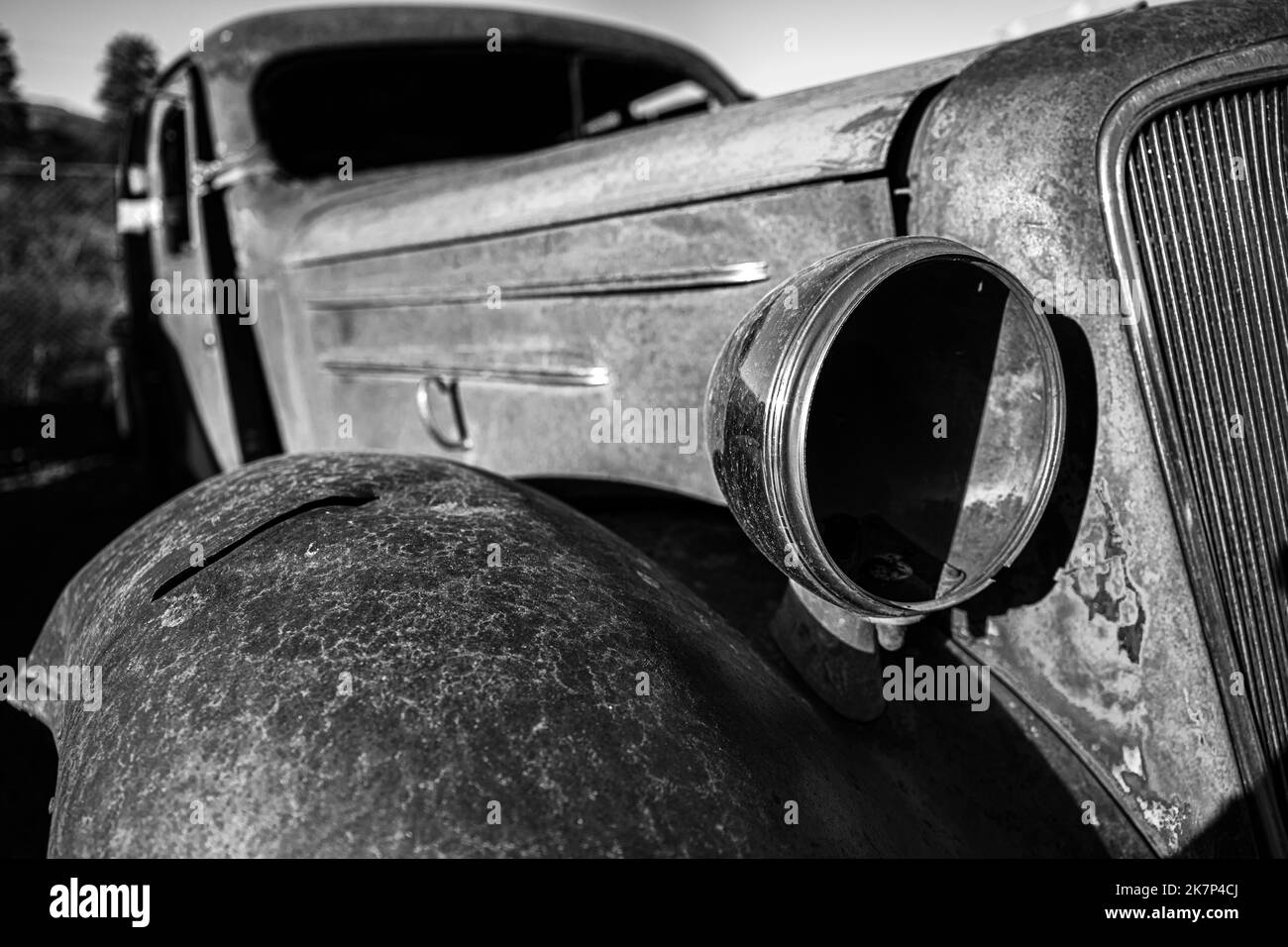 Portrait of an Old Vintage Car Stock Photo - Alamy