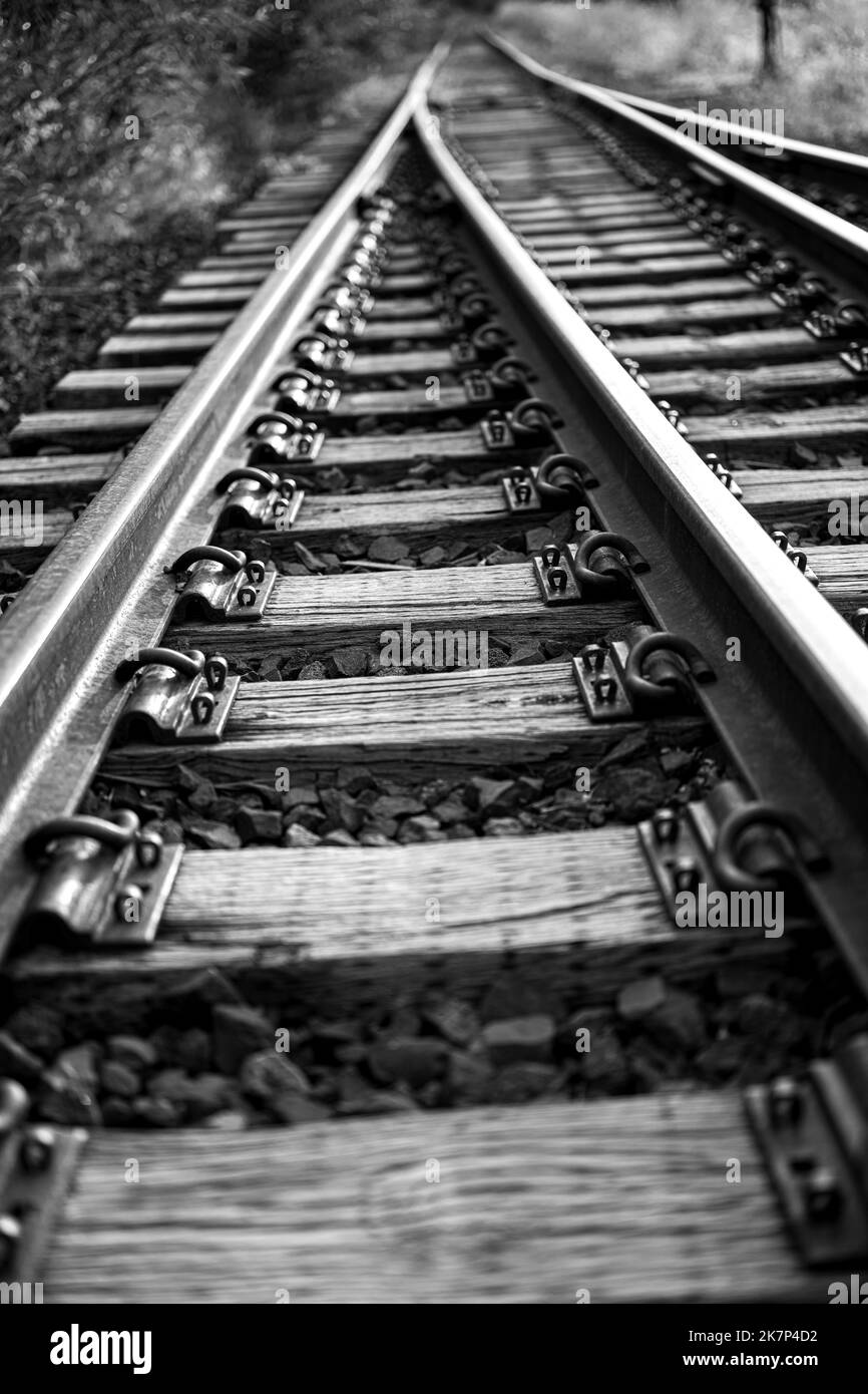Old railroad tracks hi-res stock photography and images - Alamy