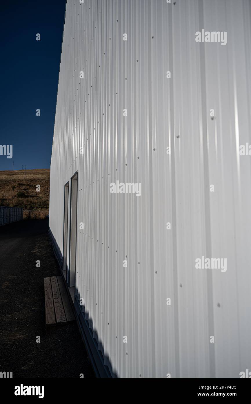 Storage Facility with White Walls Stock Photo - Alamy