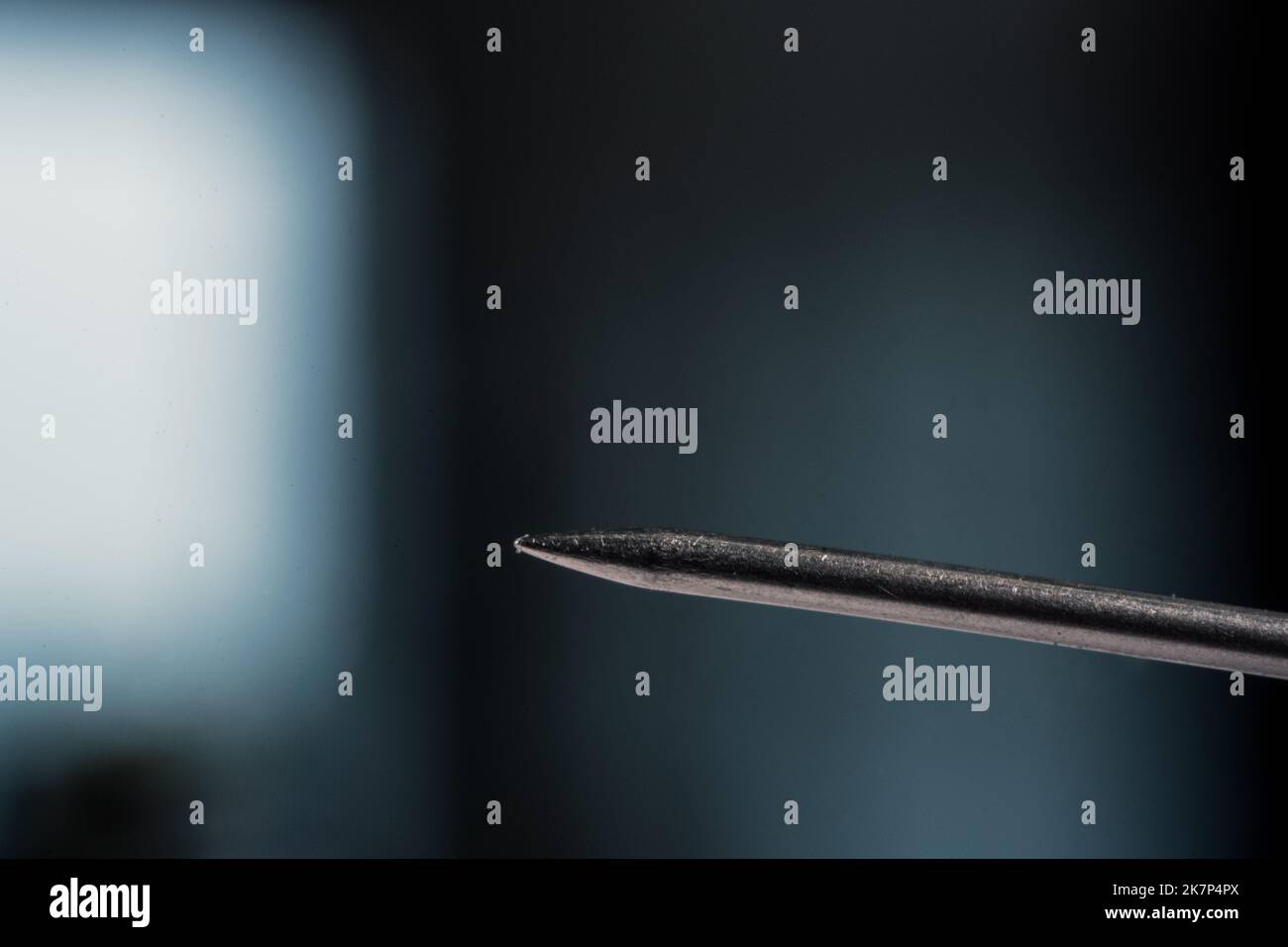 Ultra close macro of meter lead or needle Stock Photo - Alamy