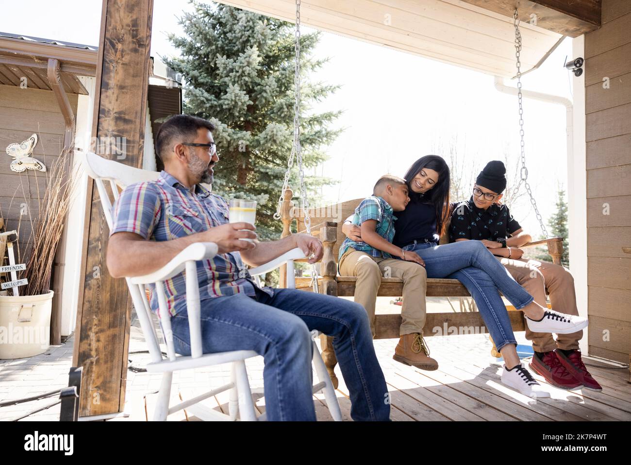 Parents with two sons hi-res stock photography and images - Alamy