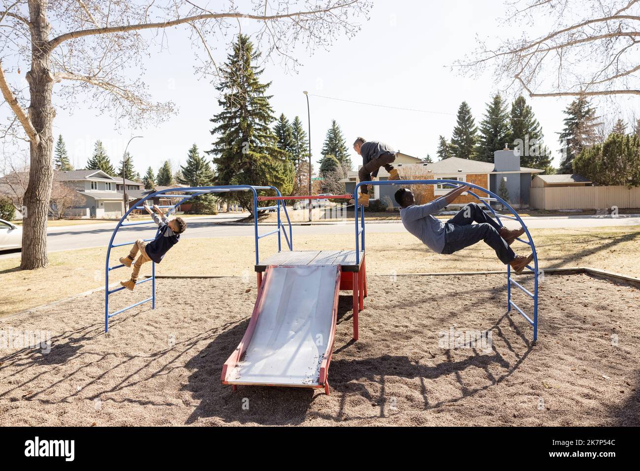 Climbing playground ladder hi-res stock photography and images - Alamy