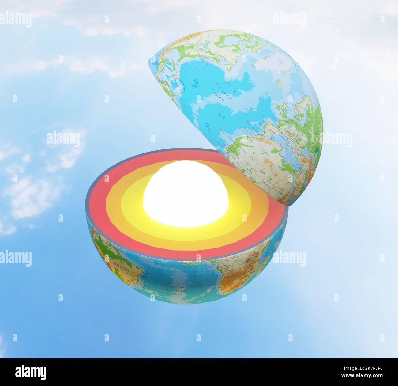 Earth mantle diagram hi-res stock photography and images - Alamy