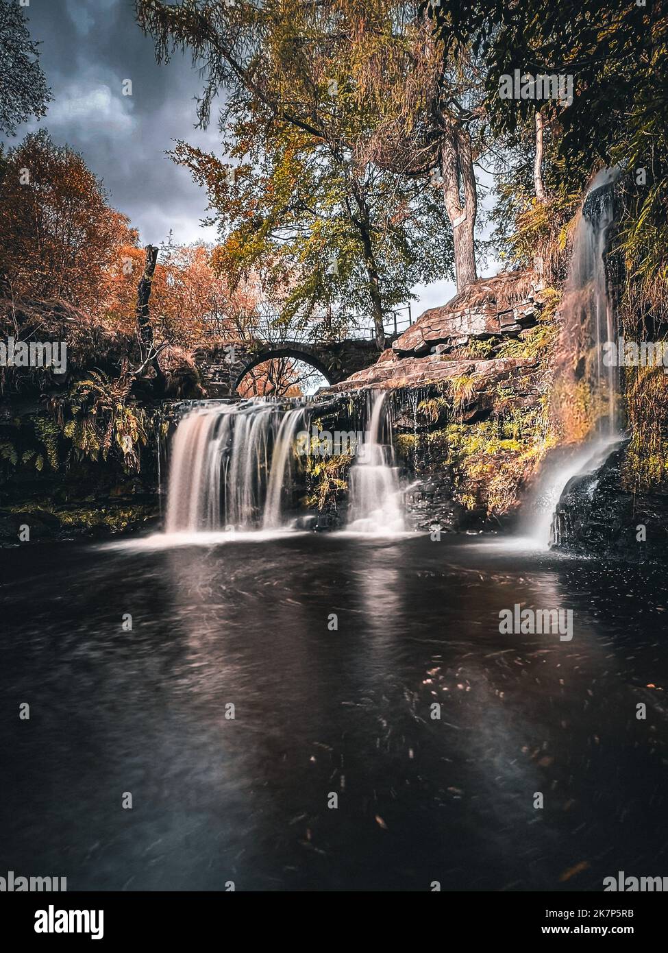 lumb hole waterfalls Stock Photo - Alamy