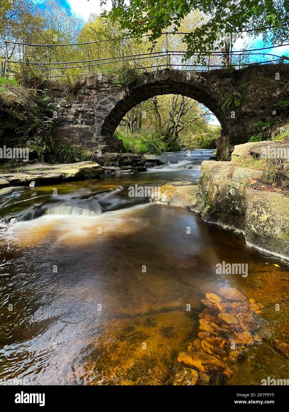 lumb hole waterfalls Stock Photo - Alamy