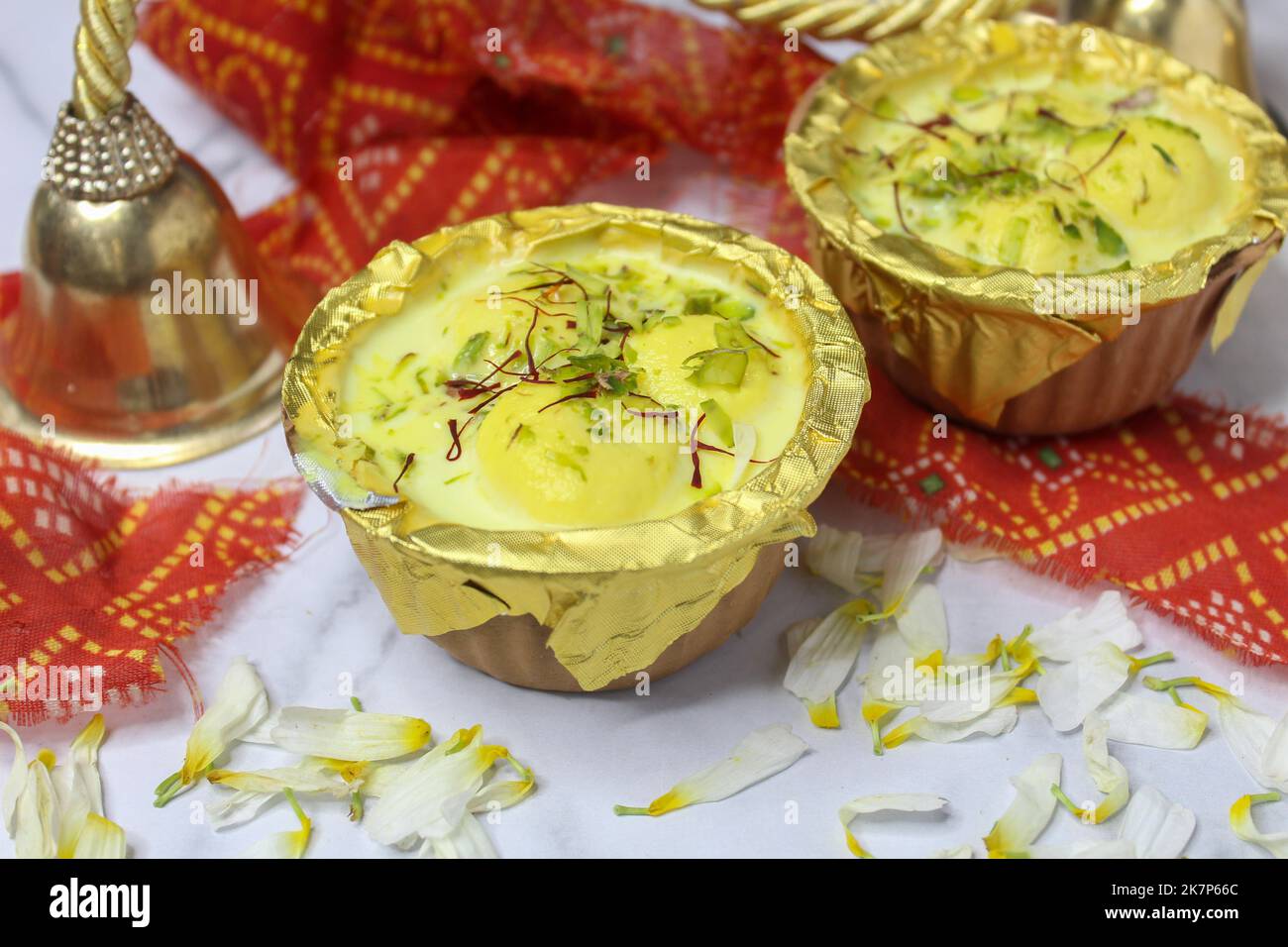Ras Malai Rossomalai A sweet dish from Bengal, India made up of balls ...