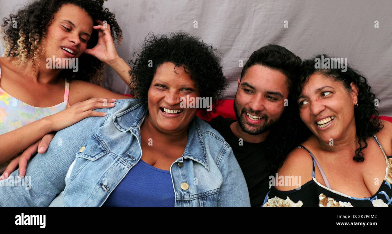 Hispanic latin people, south american family relatives Stock Photo - Alamy