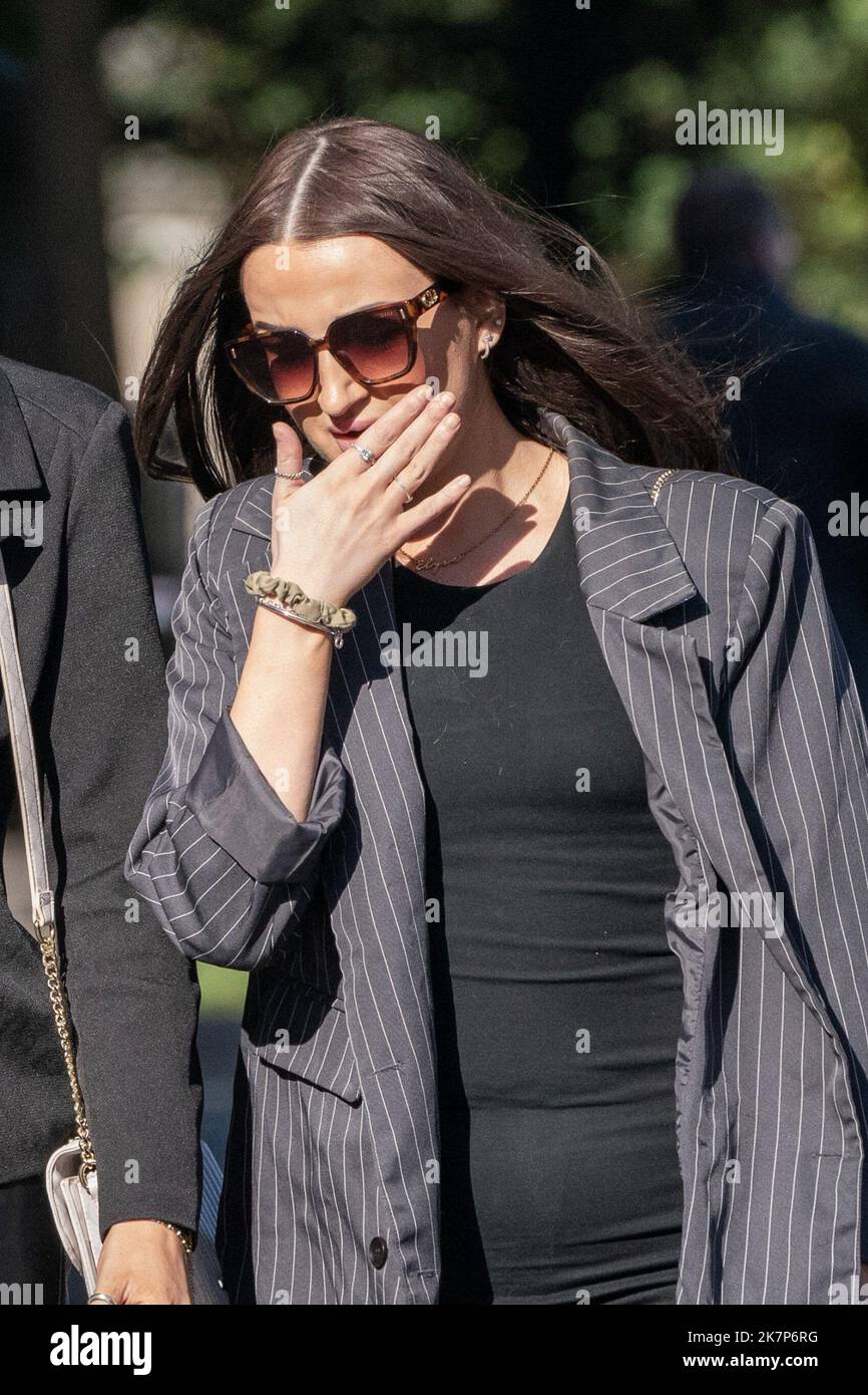 Prison nurse Elyse Hibbs, arriving at Cardiff Crown Court, where she ...