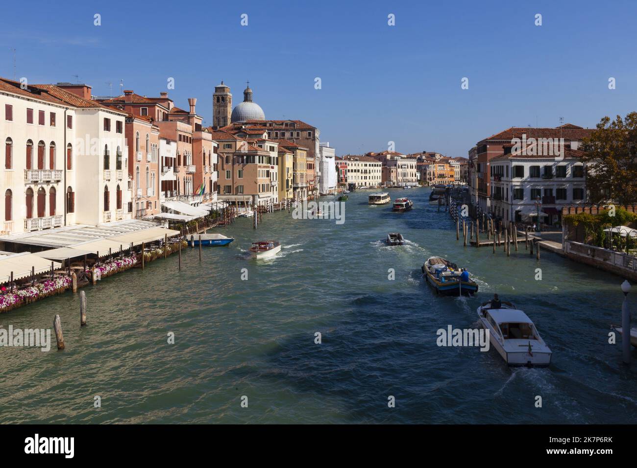 view og Grand Canal from Scalzi Bridge in Venice- Vista del canal ...