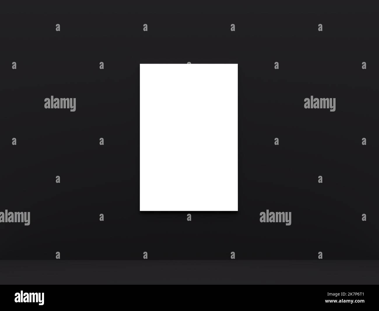 abstract moonless night background 3d render. empty space room minimal ...