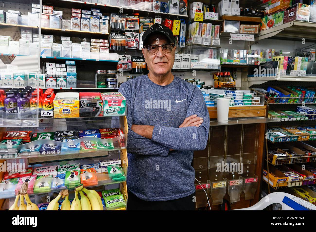 Journalist Georgia Worrell speaks with a store owner in the Dupont ...