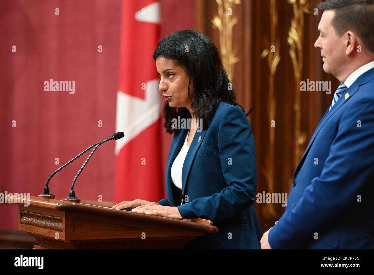 Quebec Liberal Leader Dominique Anglade swears allegiance to King ...