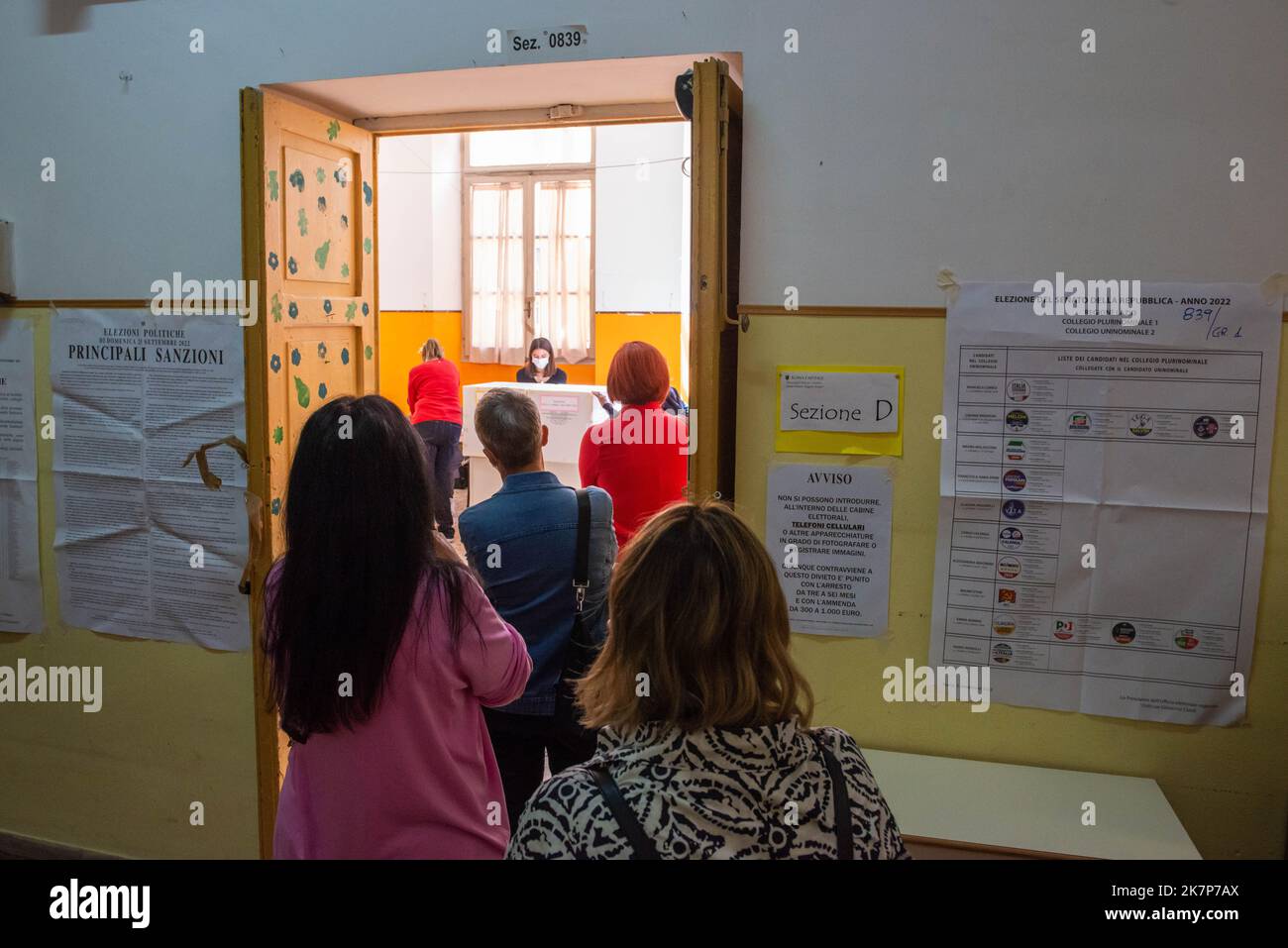 ROME, ITALY - SEPTEMBER 25: Election Day in Rome, Italy on September 25 ...