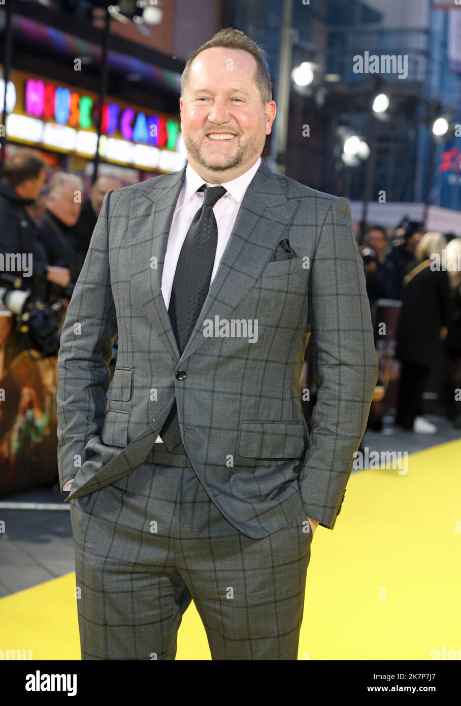 Beau Flynn attending the UK premiere of Black Adam at Cineworld ...