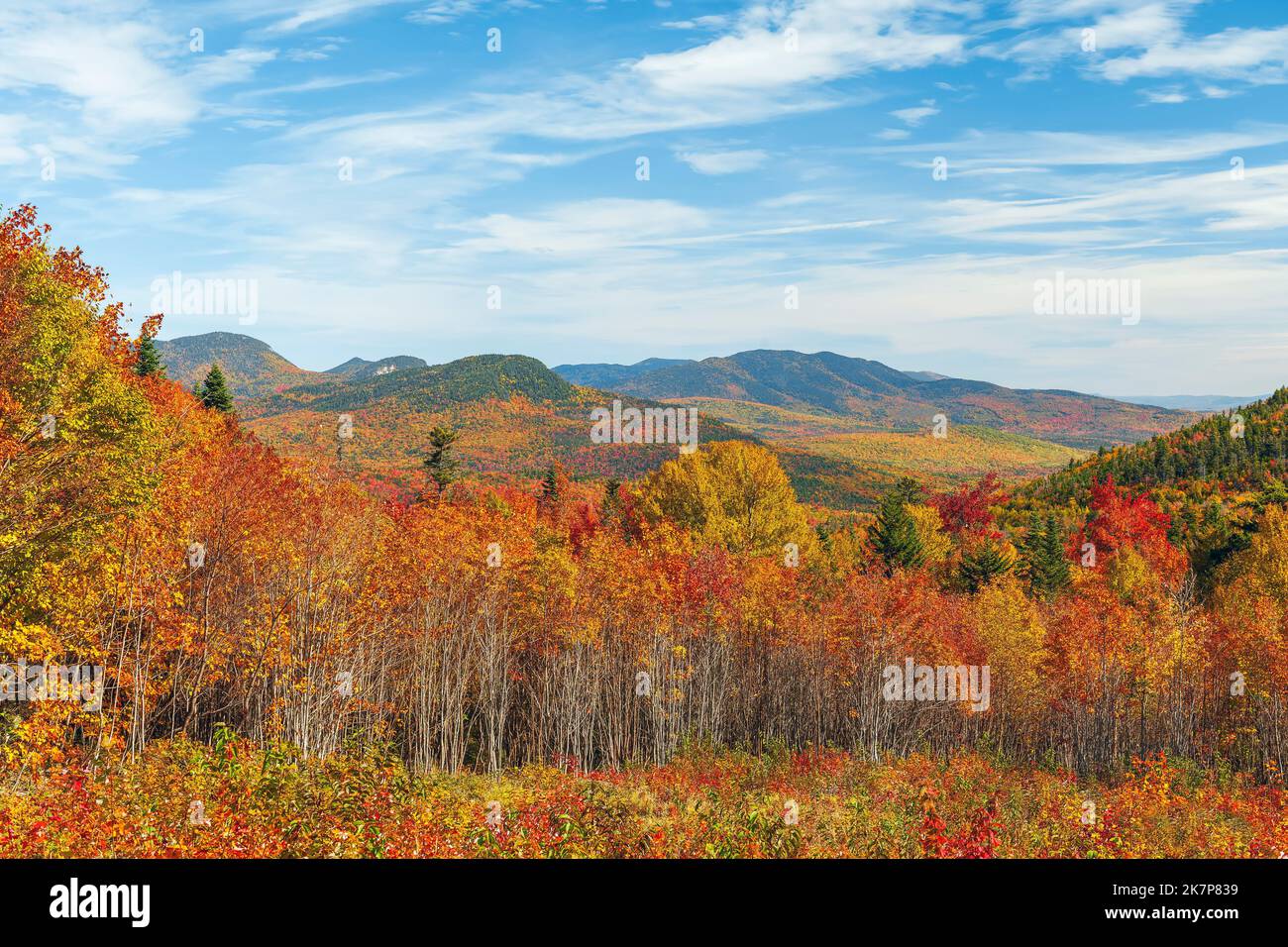 Colorful view of the White Mountains from CL Graham Wangan Overlook in ...