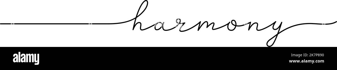 Harmony word Stock Vector Images - Alamy