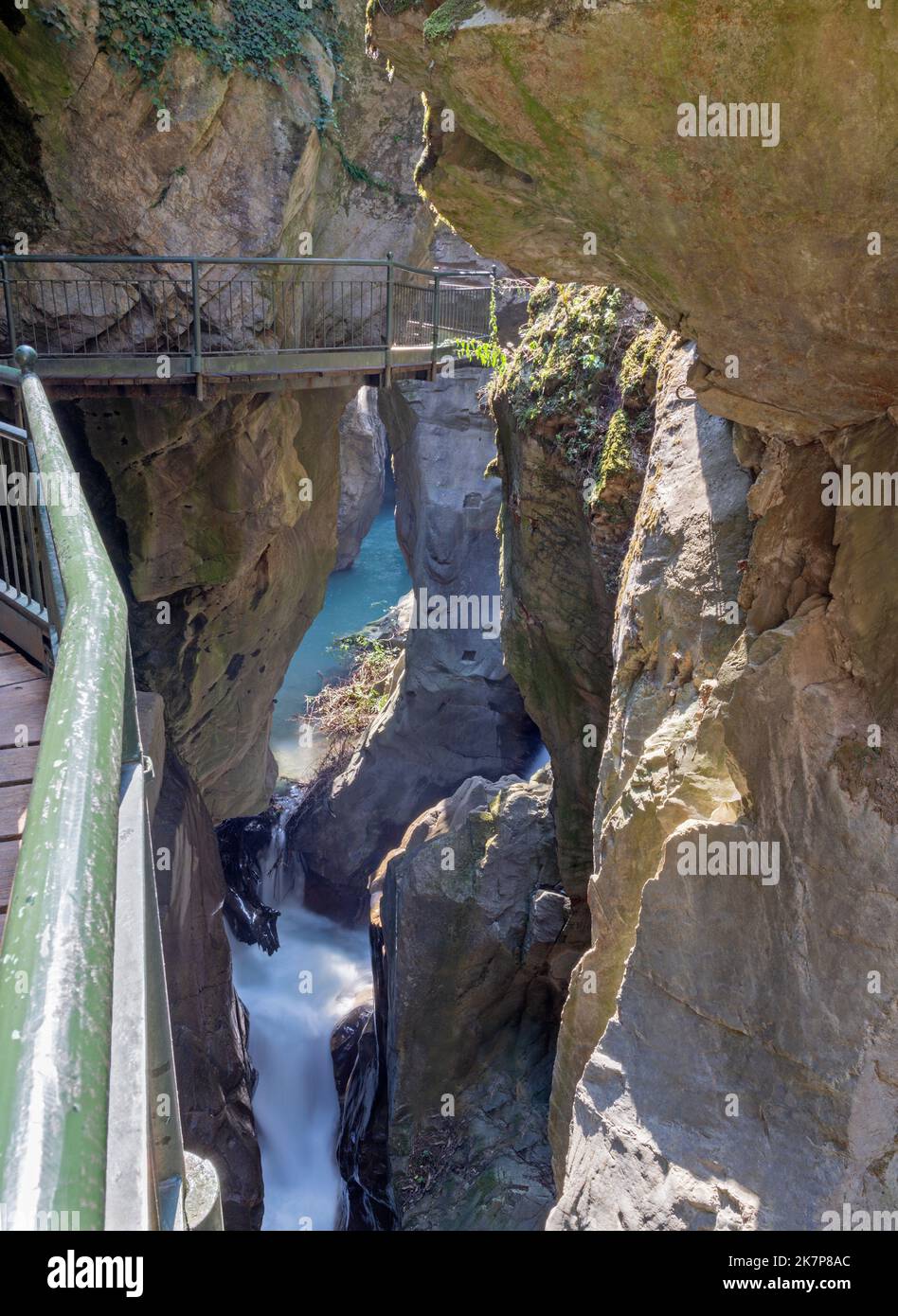 The waterfall and chasm Orido di Bellano - Lago di Como lake Stock ...