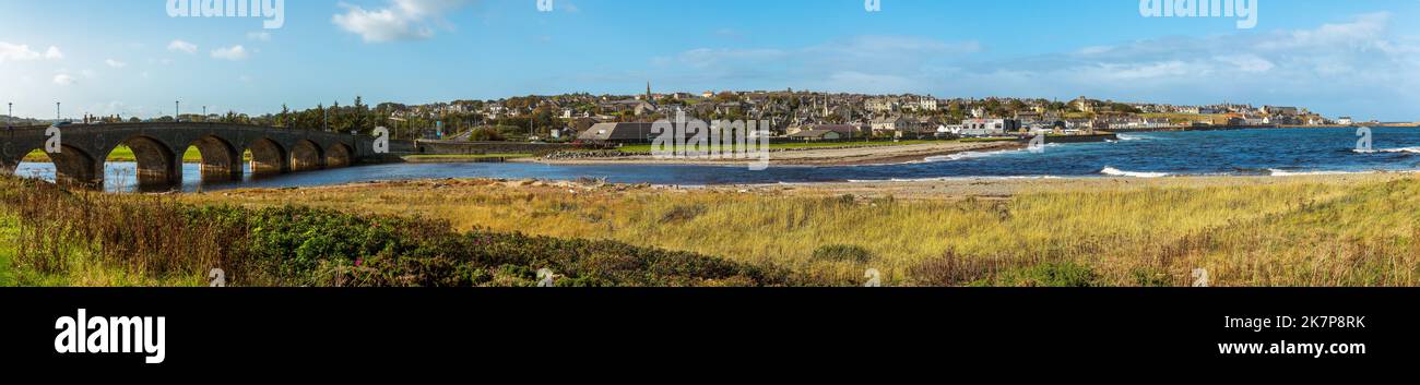 The vibrant coastal town of Banff, Aberdeenshire, Scotland, UK Stock ...