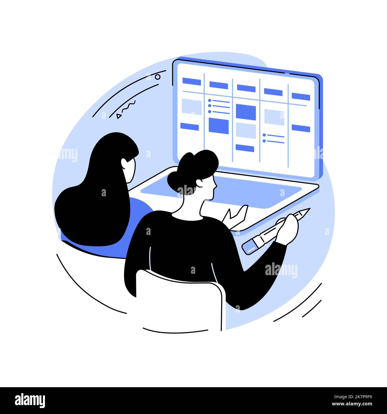 Agile project management isolated cartoon vector illustrations Stock Vector Image & Art - Alamy