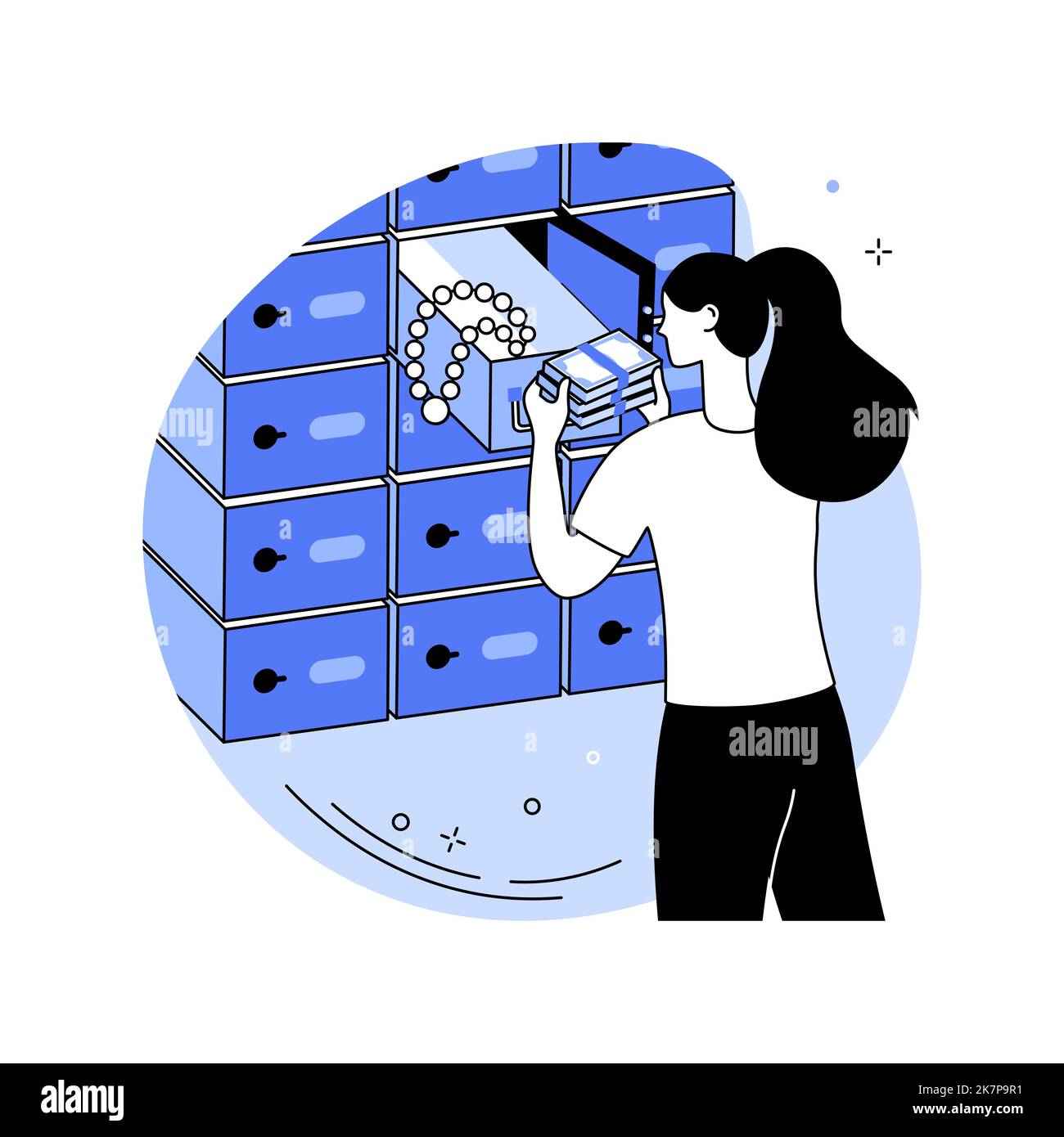 Locker facilities isolated cartoon vector illustrations Stock Vector ...