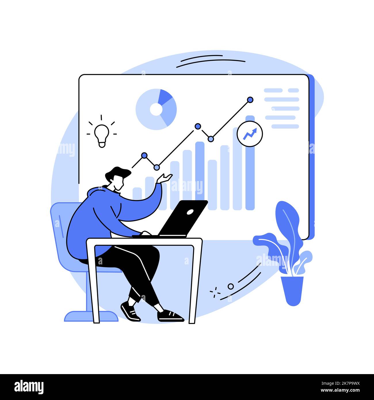Collecting information isolated cartoon vector illustrations Stock ...