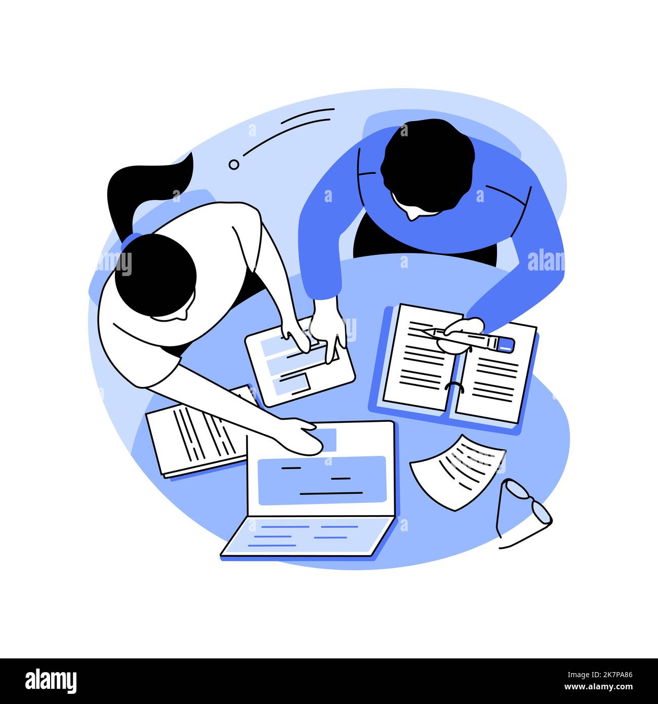 Business objectives isolated cartoon vector illustrations Stock Vector ...