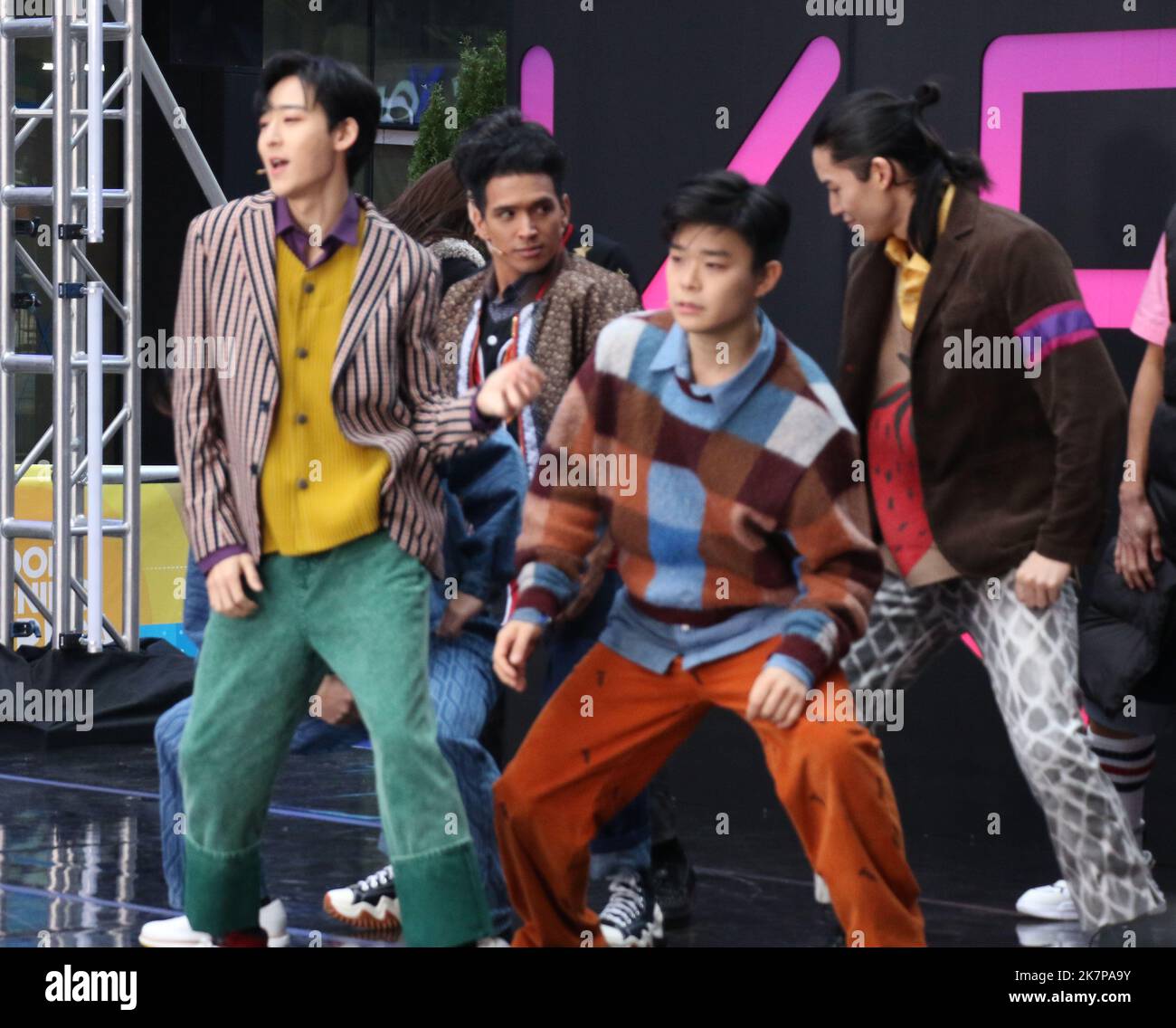 New York, NY, USA. 18th Oct, 2022. The cast of Broadway's KPOP perform ...