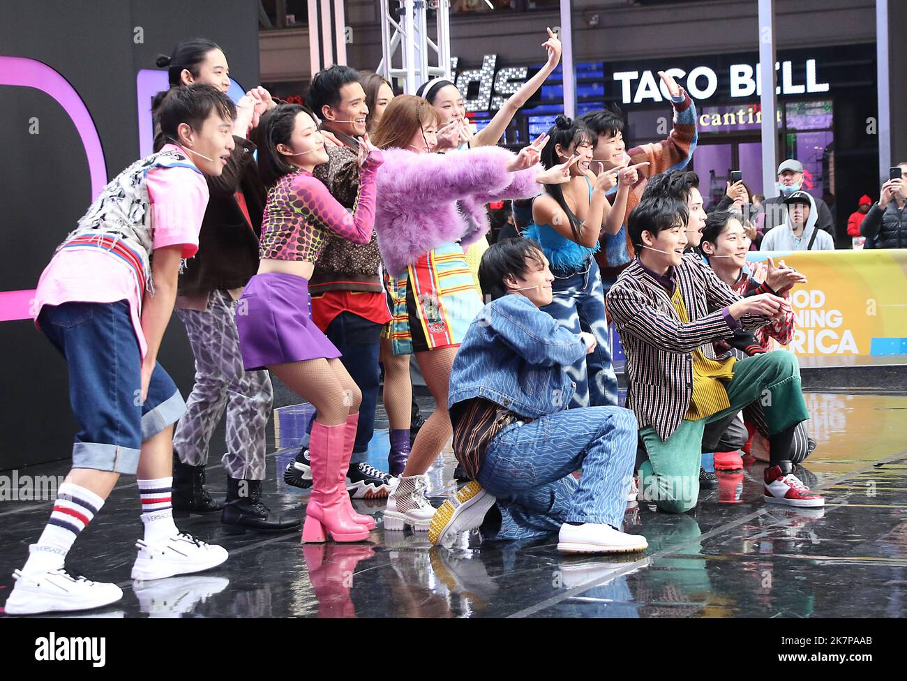 New York, NY, USA. 18th Oct, 2022. The cast of Broadway's KPOP perform ...