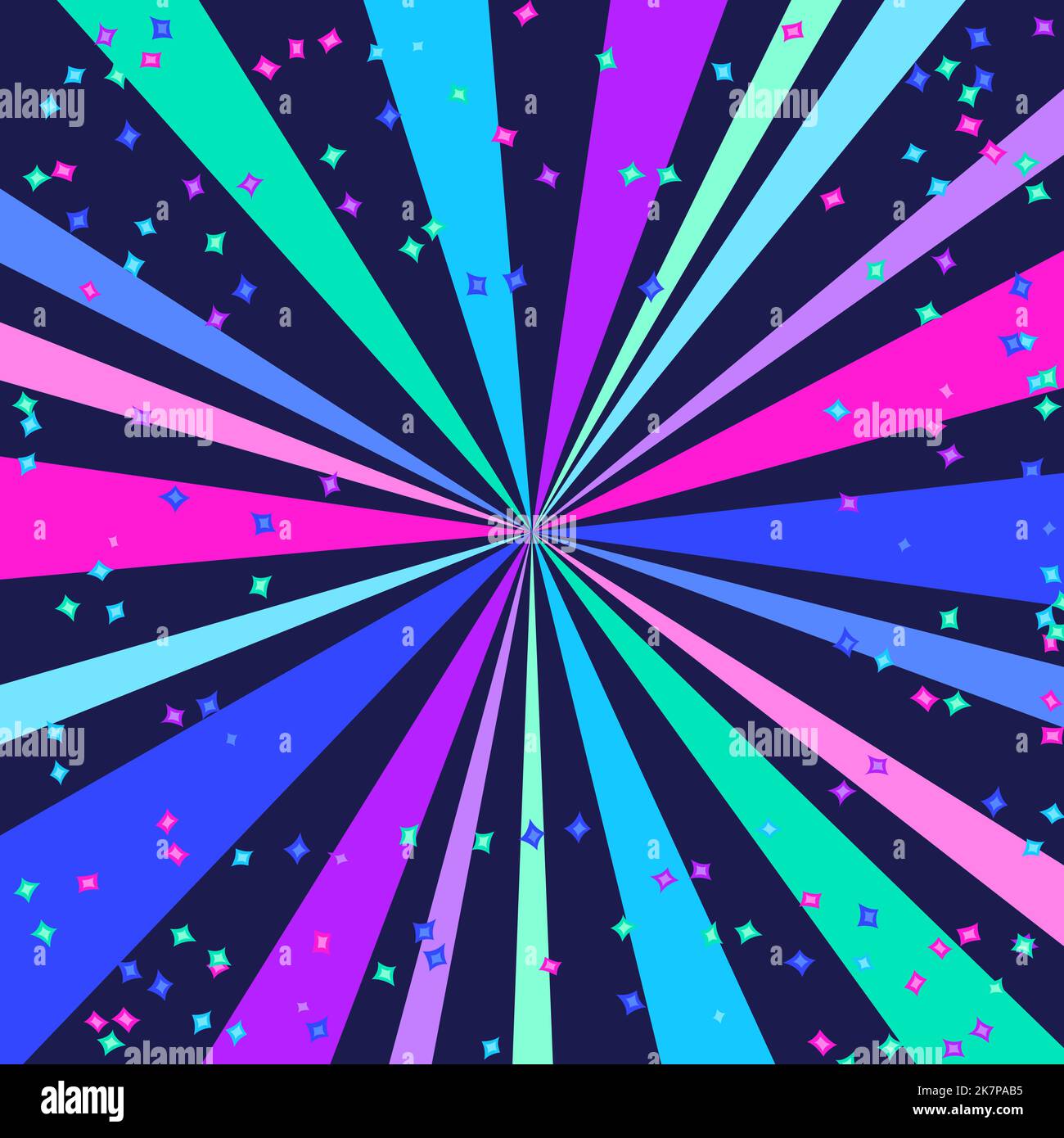 Background with various colored stars. Image for party flyer Stock ...