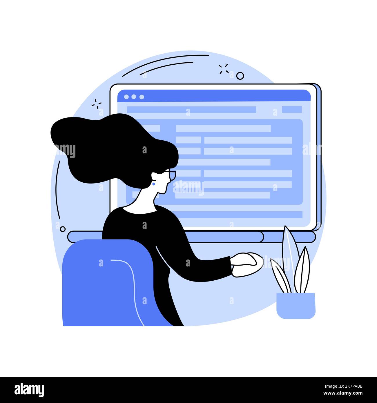 Software audit isolated cartoon vector illustrations Stock Vector Image ...