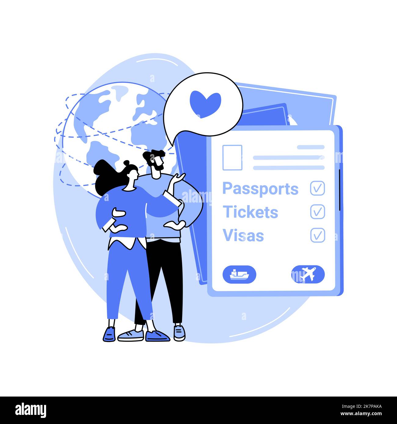 Travel identification documents Stock Vector Images - Alamy