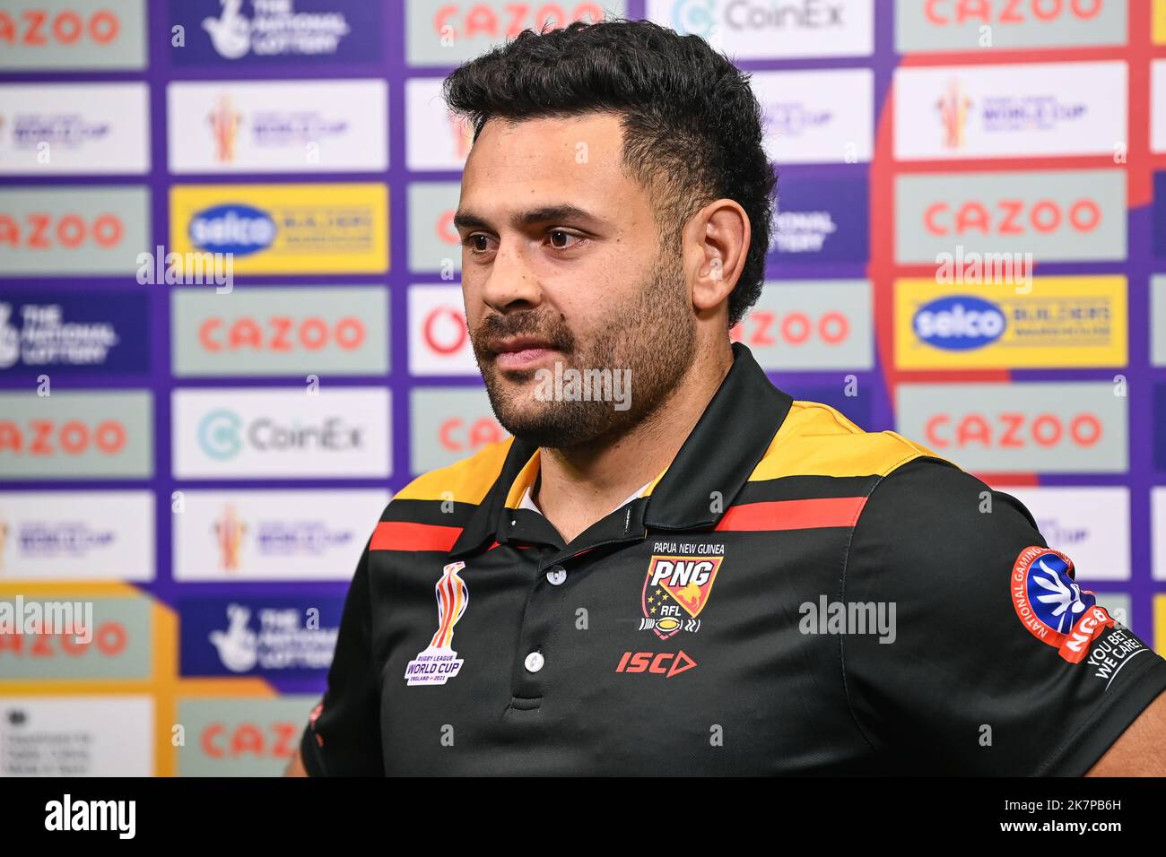 St Helens, UK. 18 October, 2022. Rhyse Martin of Papua New Guinea ...