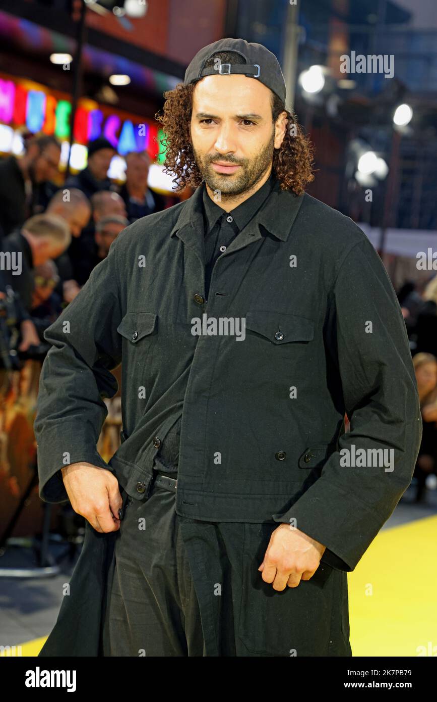 Marwan Kenzari attending the UK premiere of Black Adam at Cineworld ...