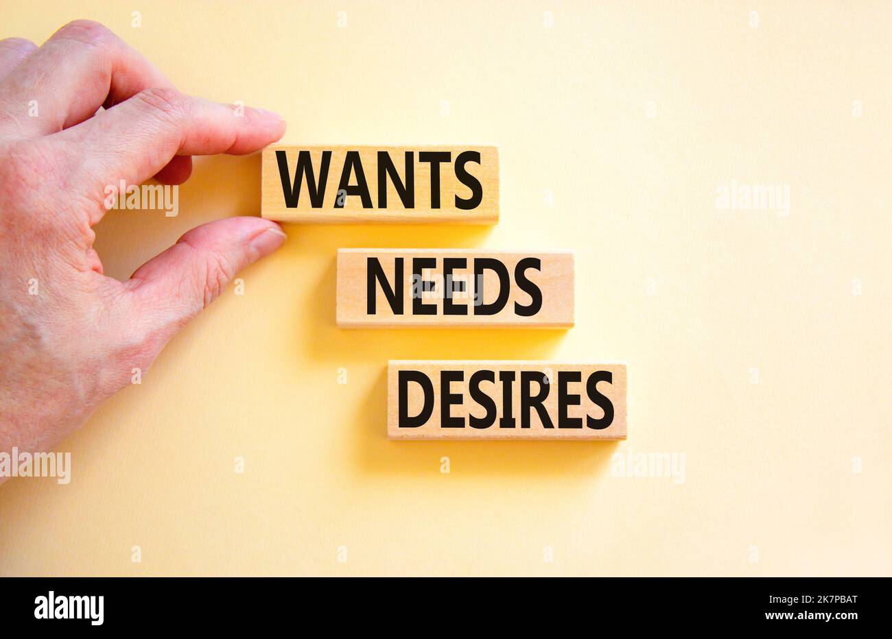 Needs and wants scale hi-res stock photography and images - Alamy