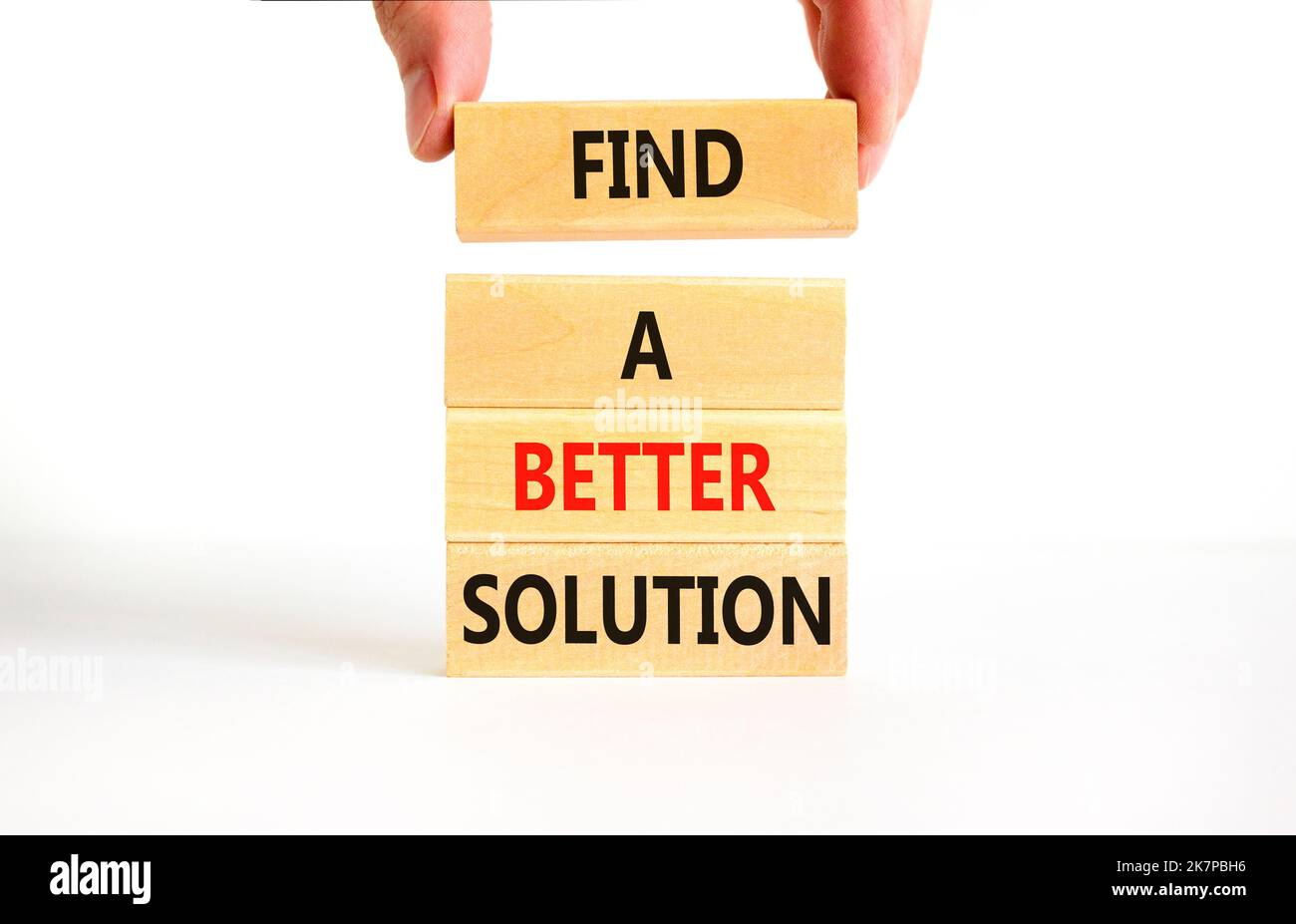 Find a better solution symbol. Concept words Find a better solution on ...