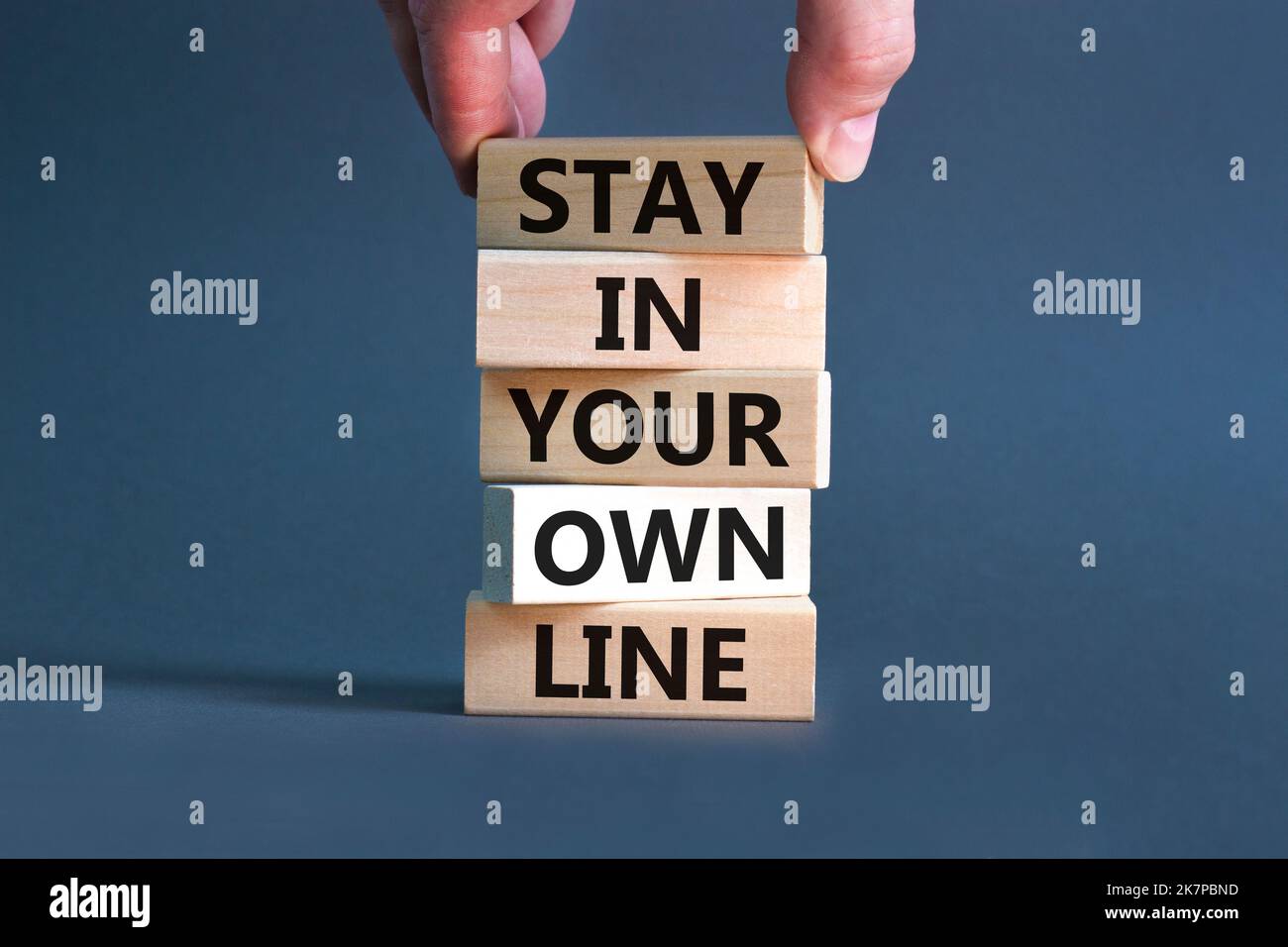 Stay in your own line symbol. Concept words Stay in your own line on ...