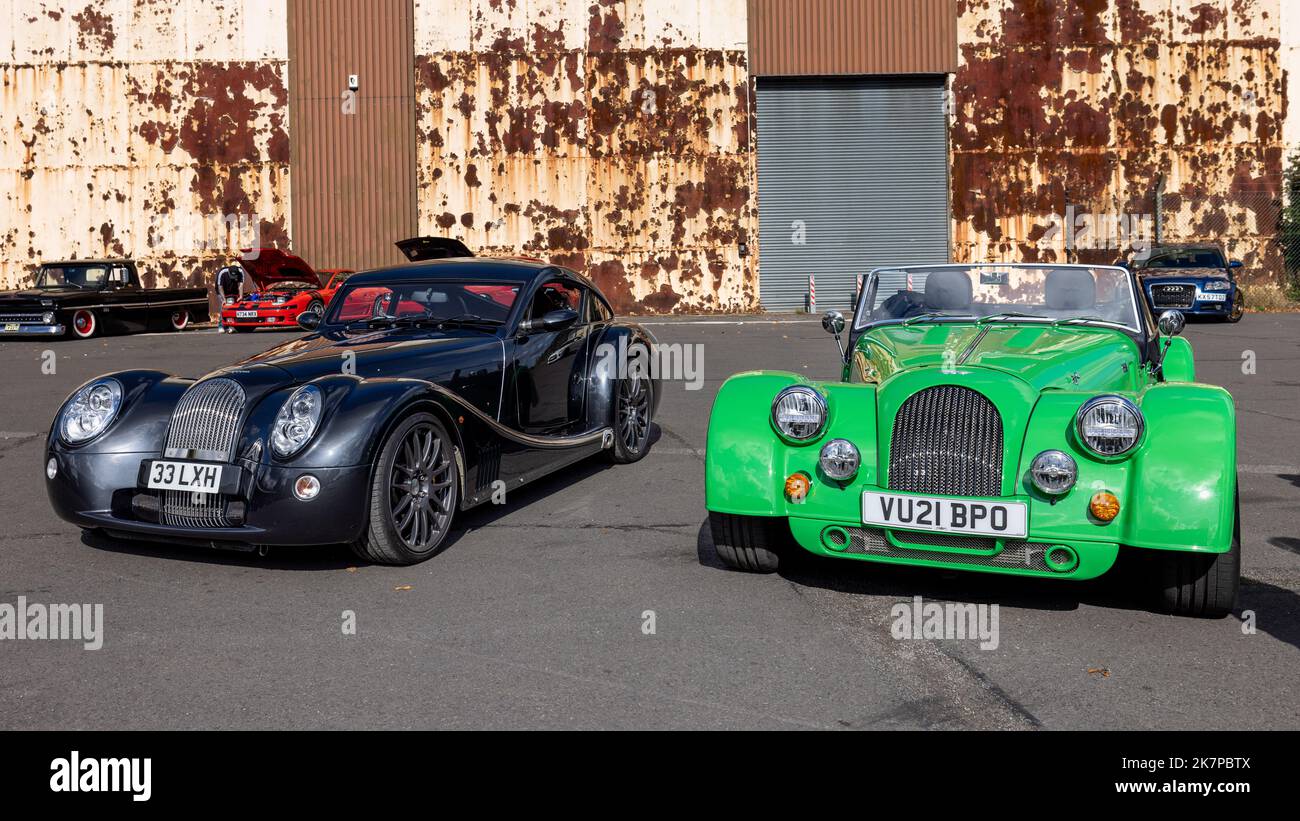 2009 Morgan AeroMax ‘33 LXH’ & 2021 Morgan Plus 6 ‘VU21 BPO’ on display ...