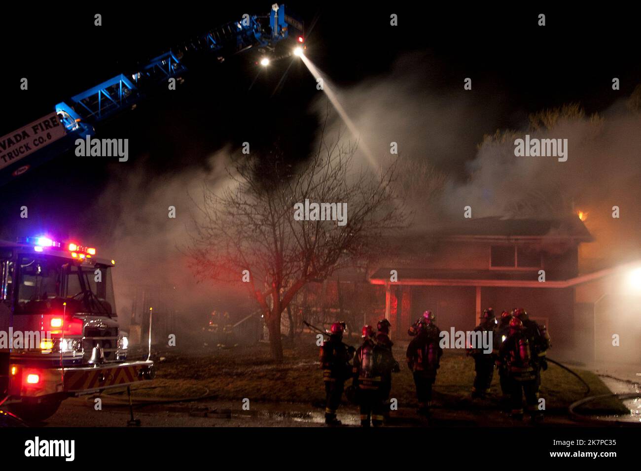 Arvada Fire Department battles a two house fire in. On 04/03/2011 in ...