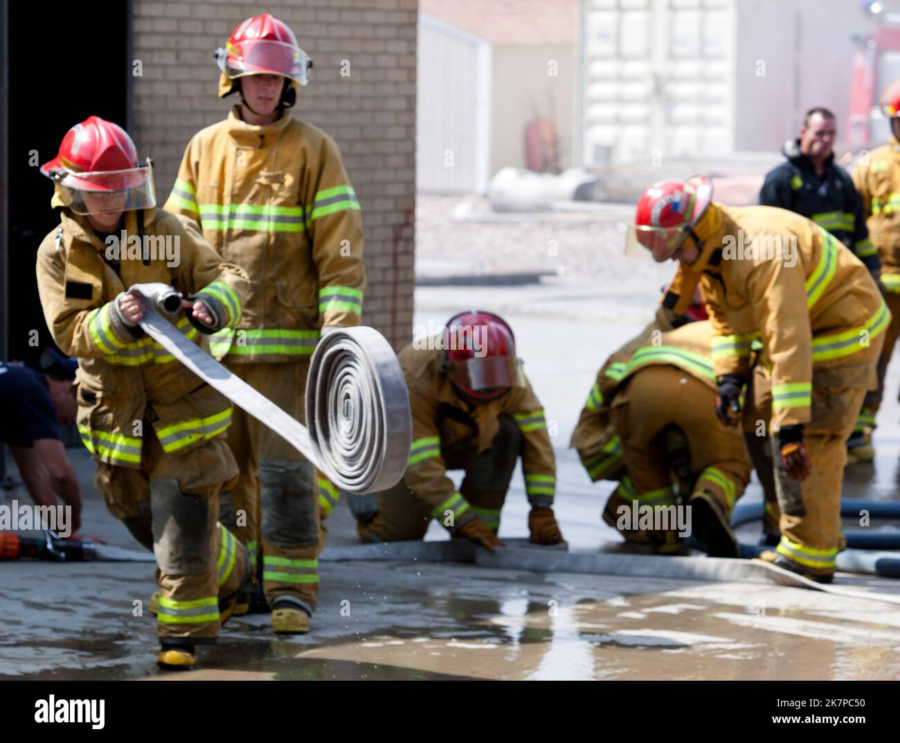 Arvada Fire Department cadets going through drills and exercises at the ...