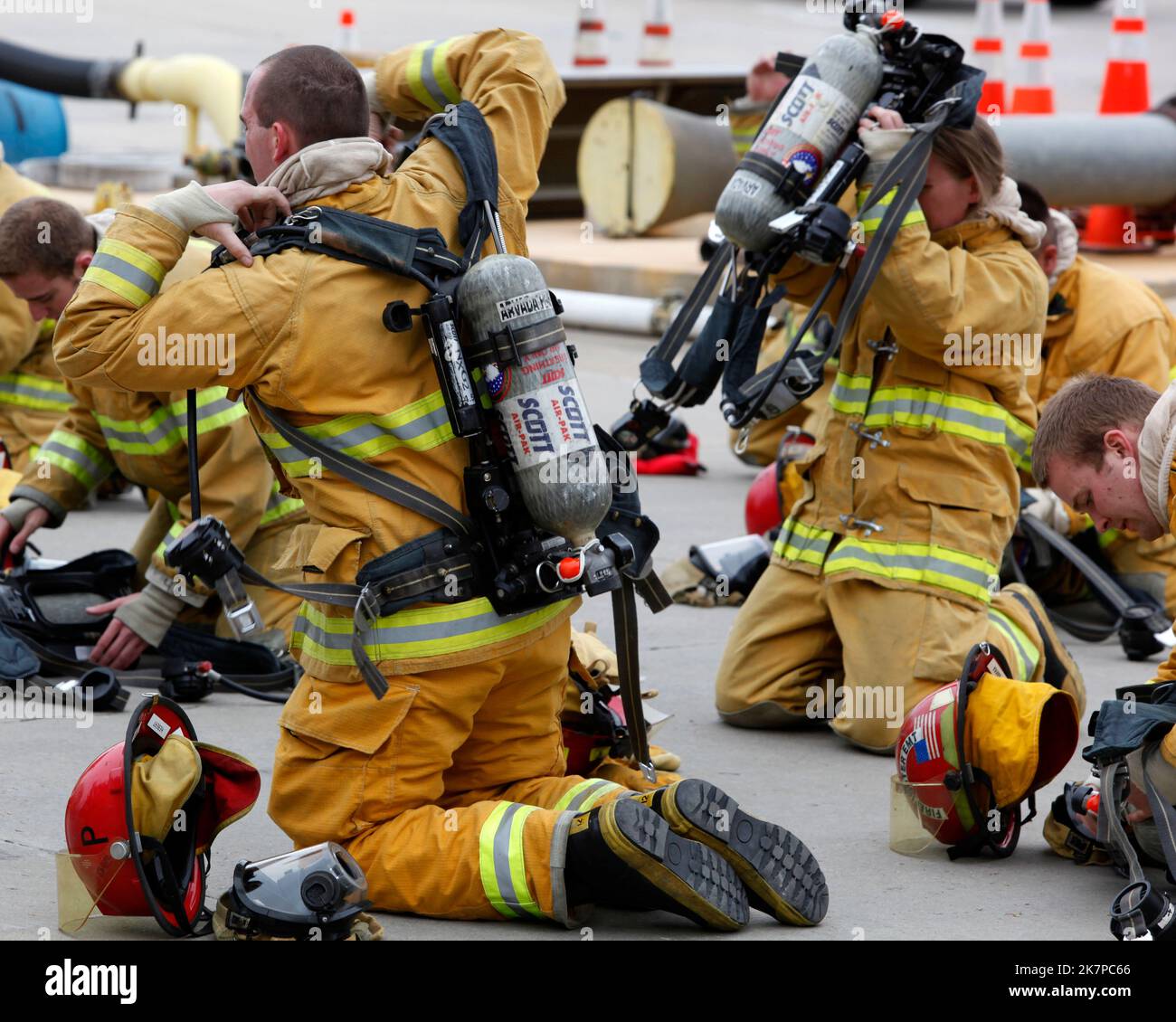 Fire fighter training exercises hi-res stock photography and images - Alamy