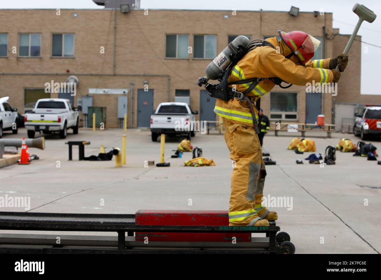 Arvada Fire Department cadets going through drills and exercises at the ...